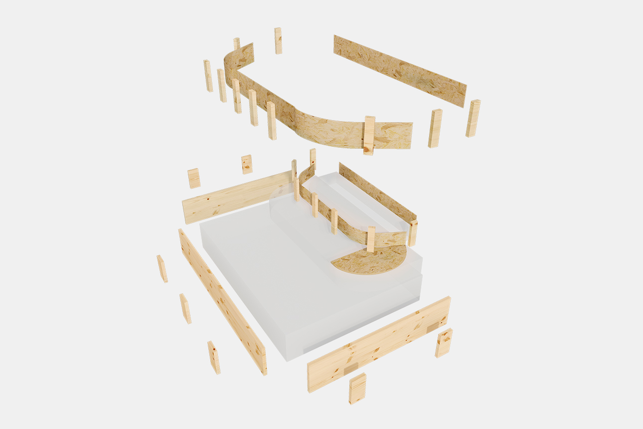 Réaliser un coffrage pour des marches arrondies - [THEMATIQUE]