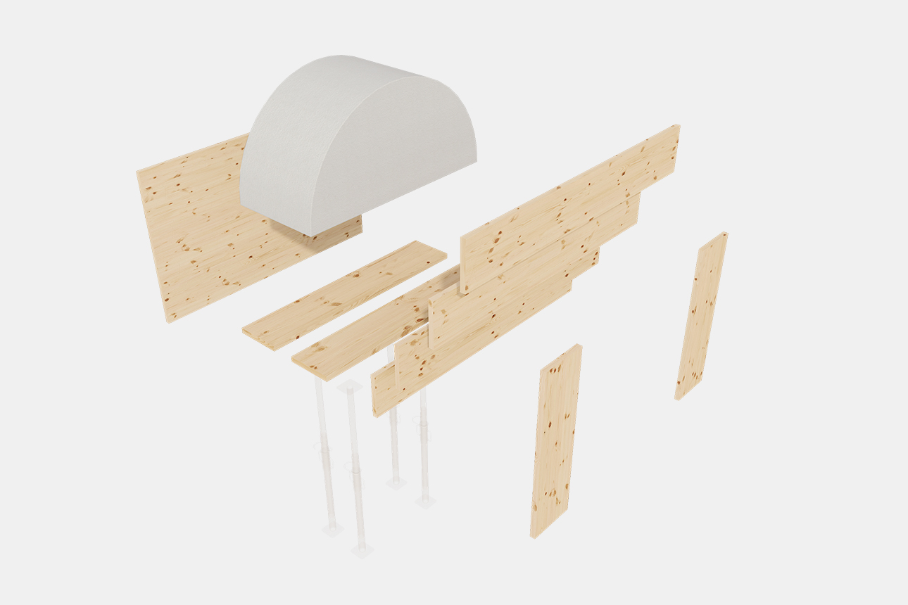 Réaliser le coffrage d'un arc en plein cintre - [THEMATIQUE]